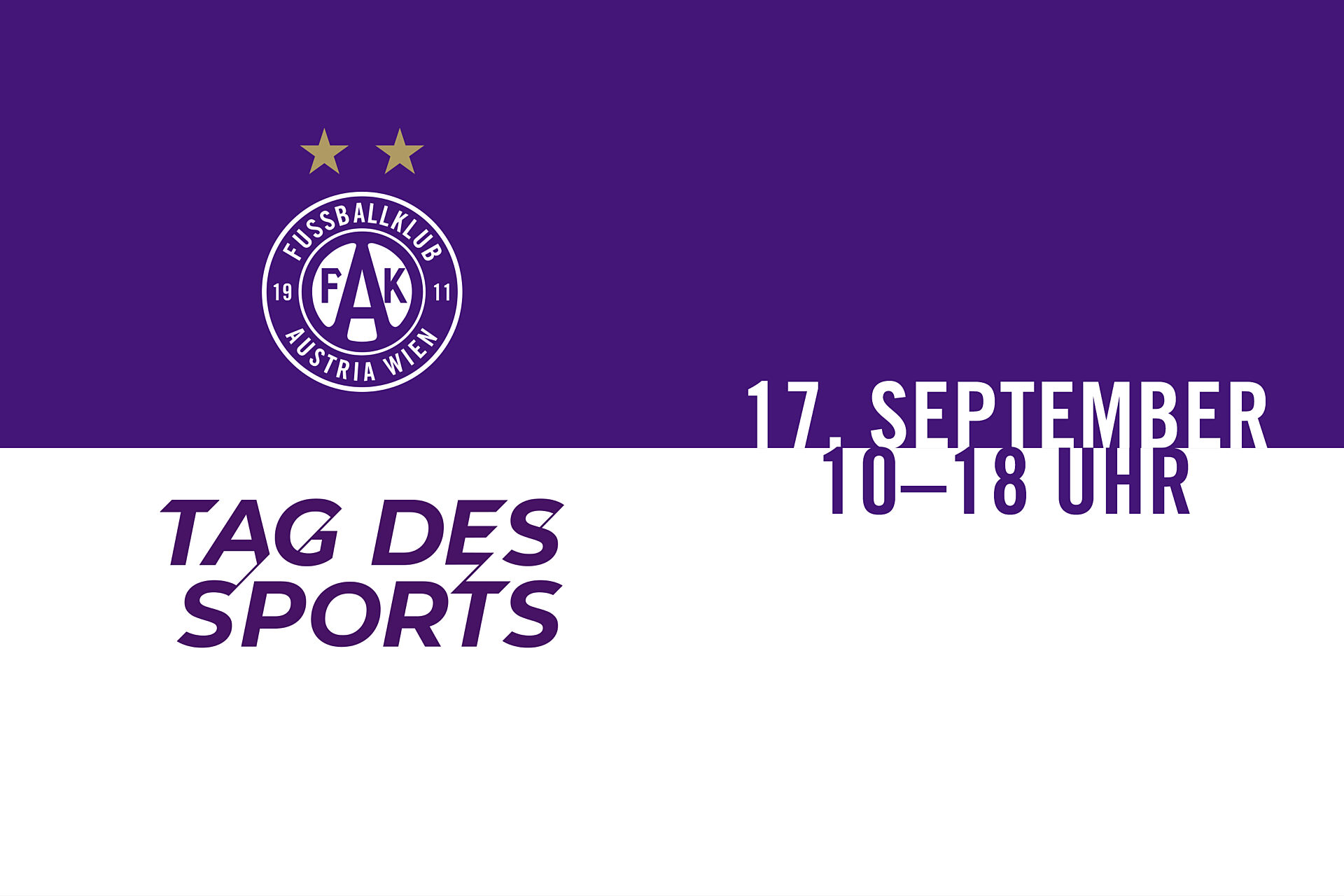 Austria Wien beim Tag des Sports 2022