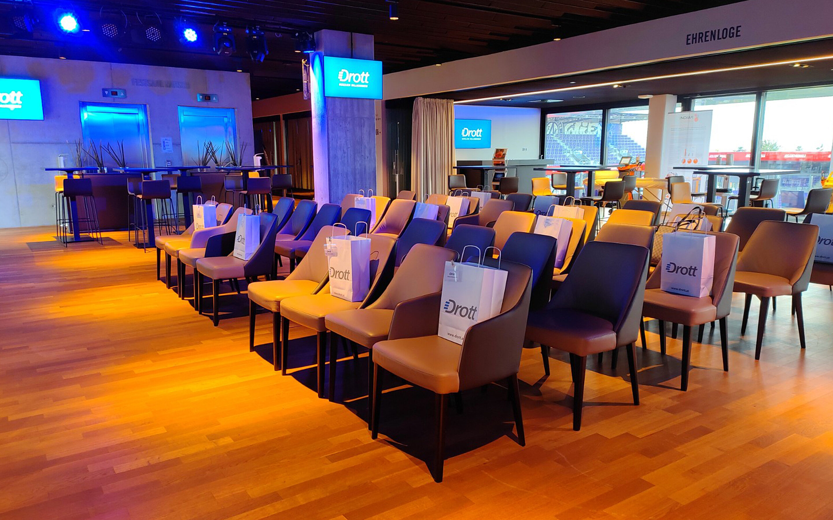 Partner Drott nutzt die Generali-Arena für einen Workshop