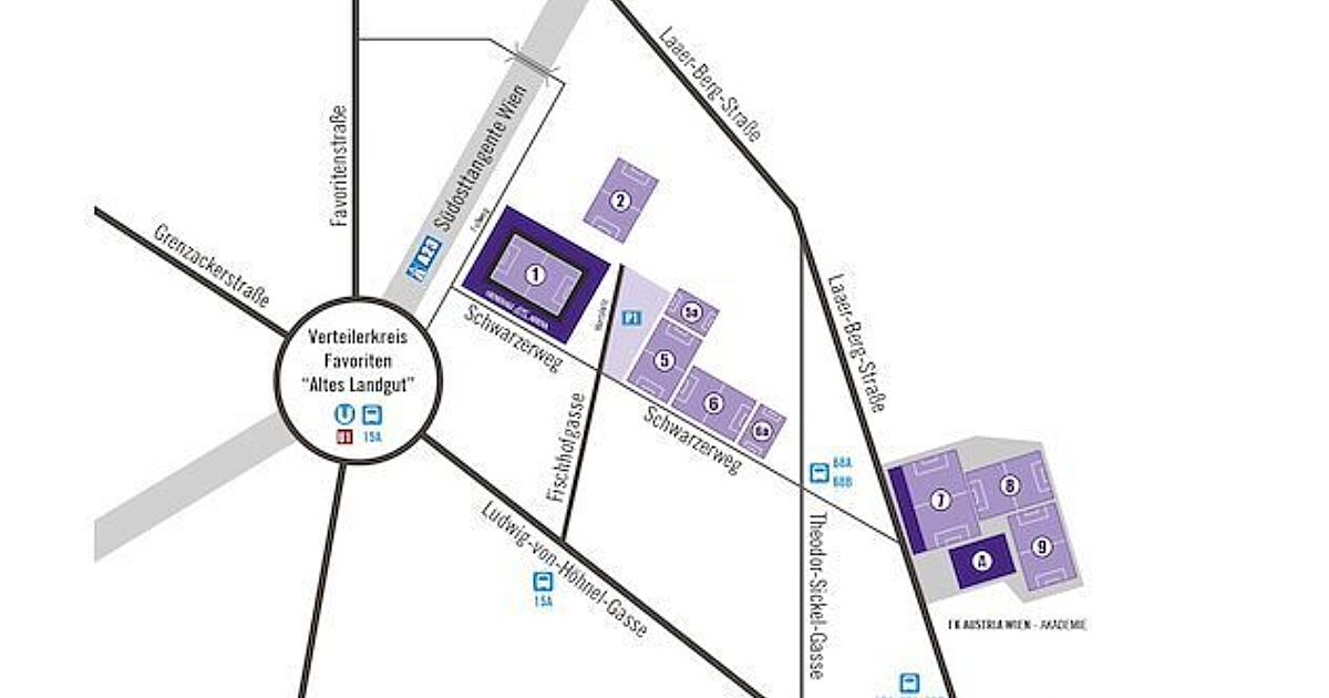 Anreise zur Generali-Arena